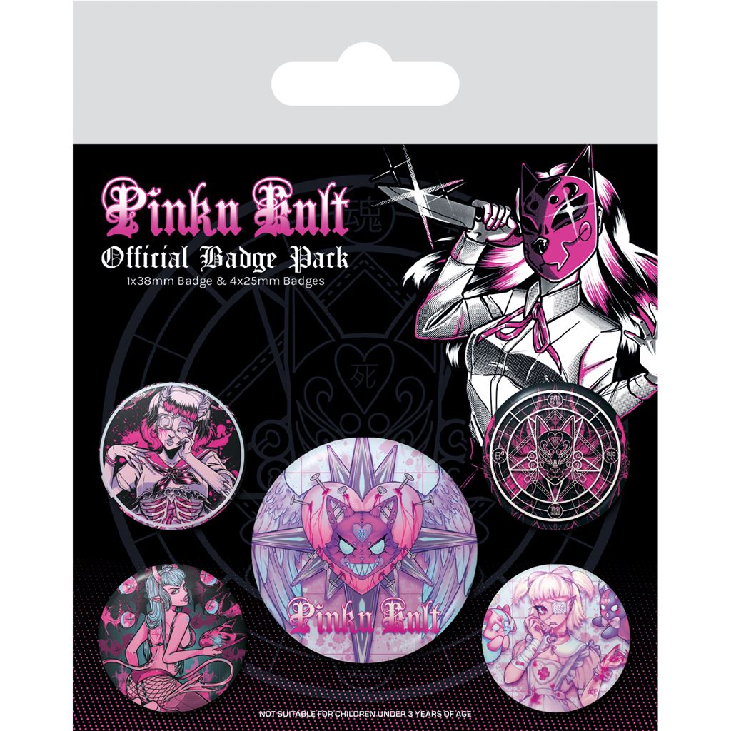 PINKU KULT (DELICIOUSLY DARK) BADGE PACK – Unified Cards